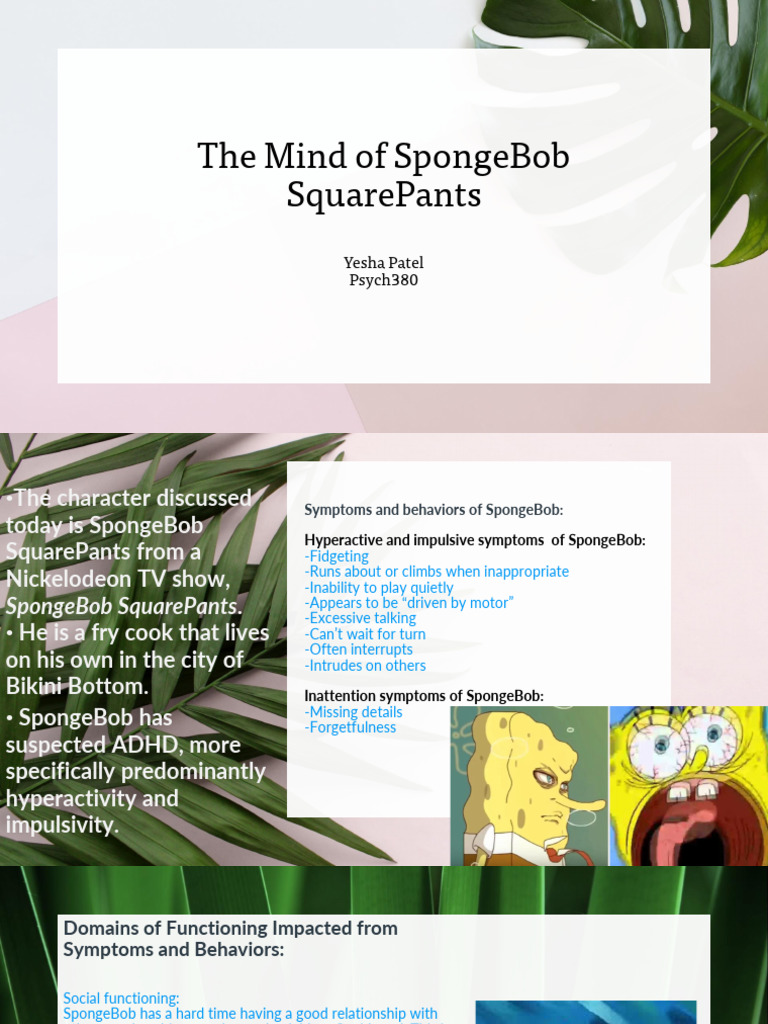 The Mind of SpongeBob SquarePants | PDF | Attention Deficit ...
