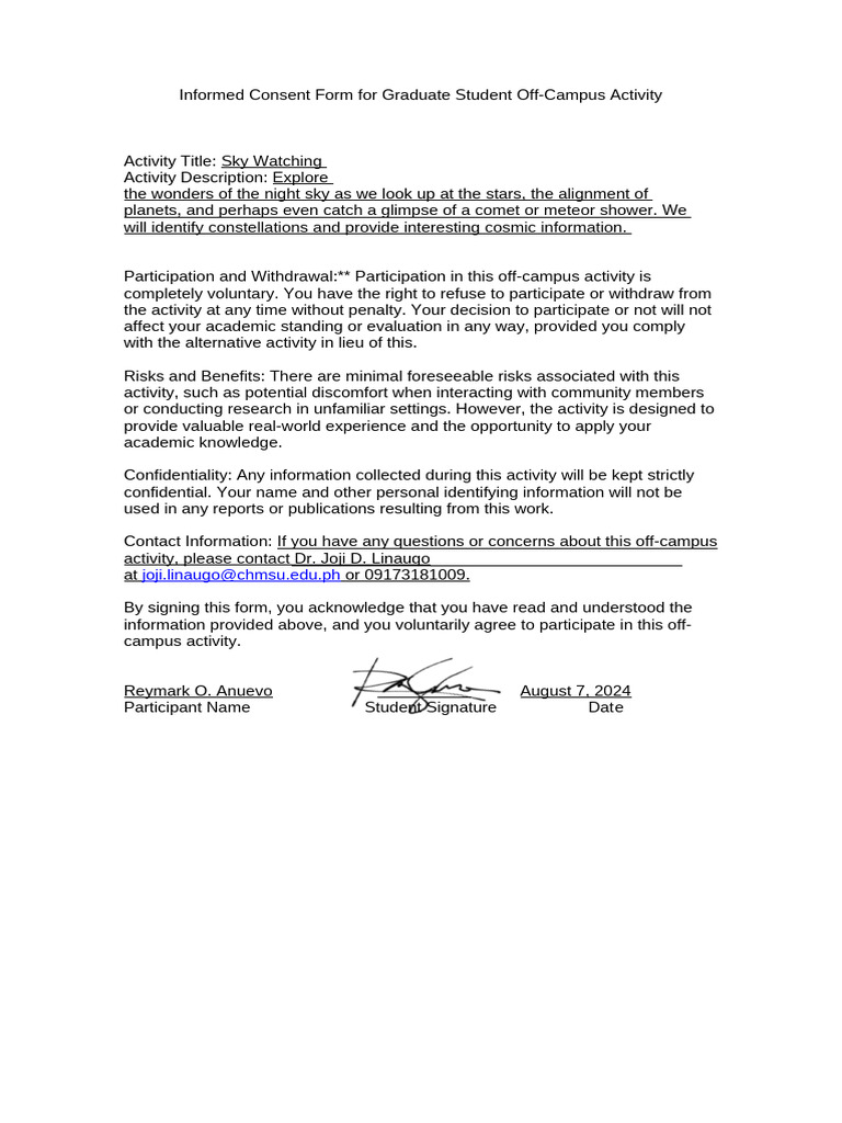 REYMARK O. ANUEVO-Informed-Consent-Form-for-graduate-Studies | PDF