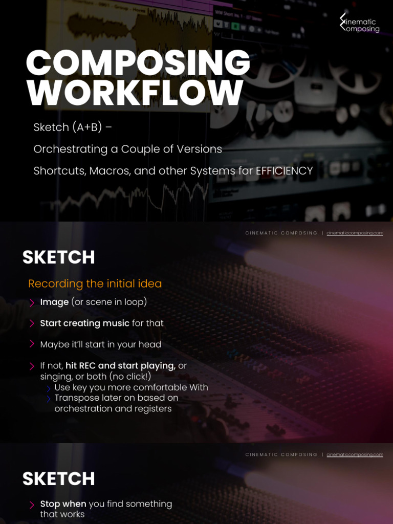 Composing Workflow 2022 | PDF