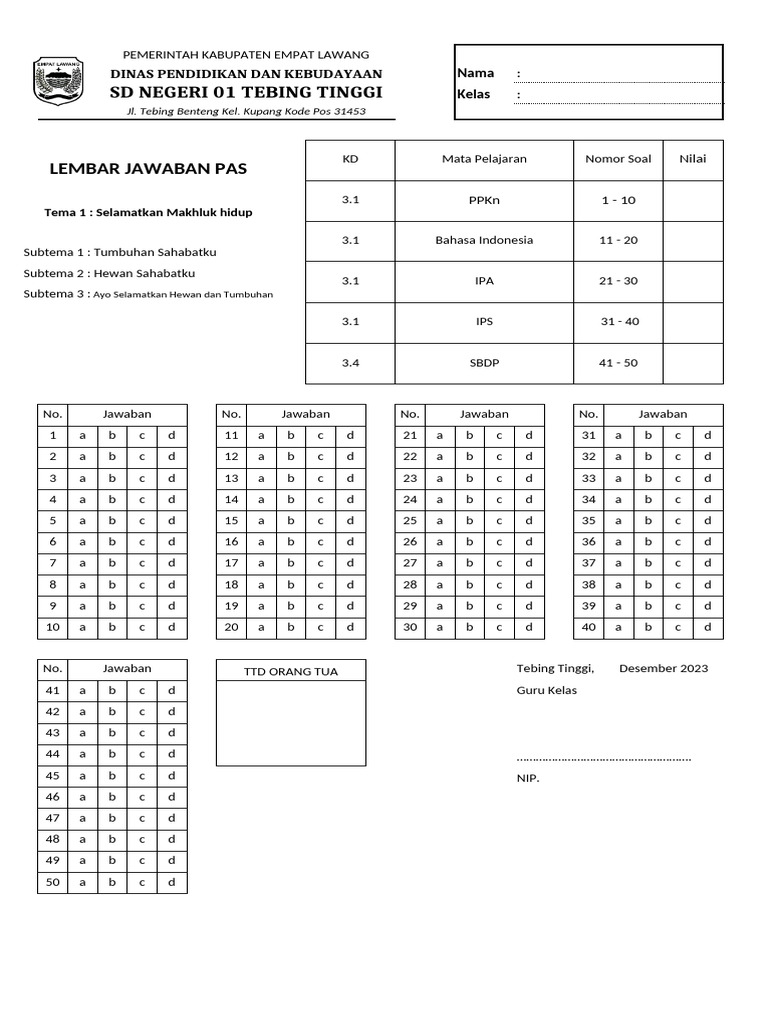 LJK PAS Tema Fix - 111929 | PDF