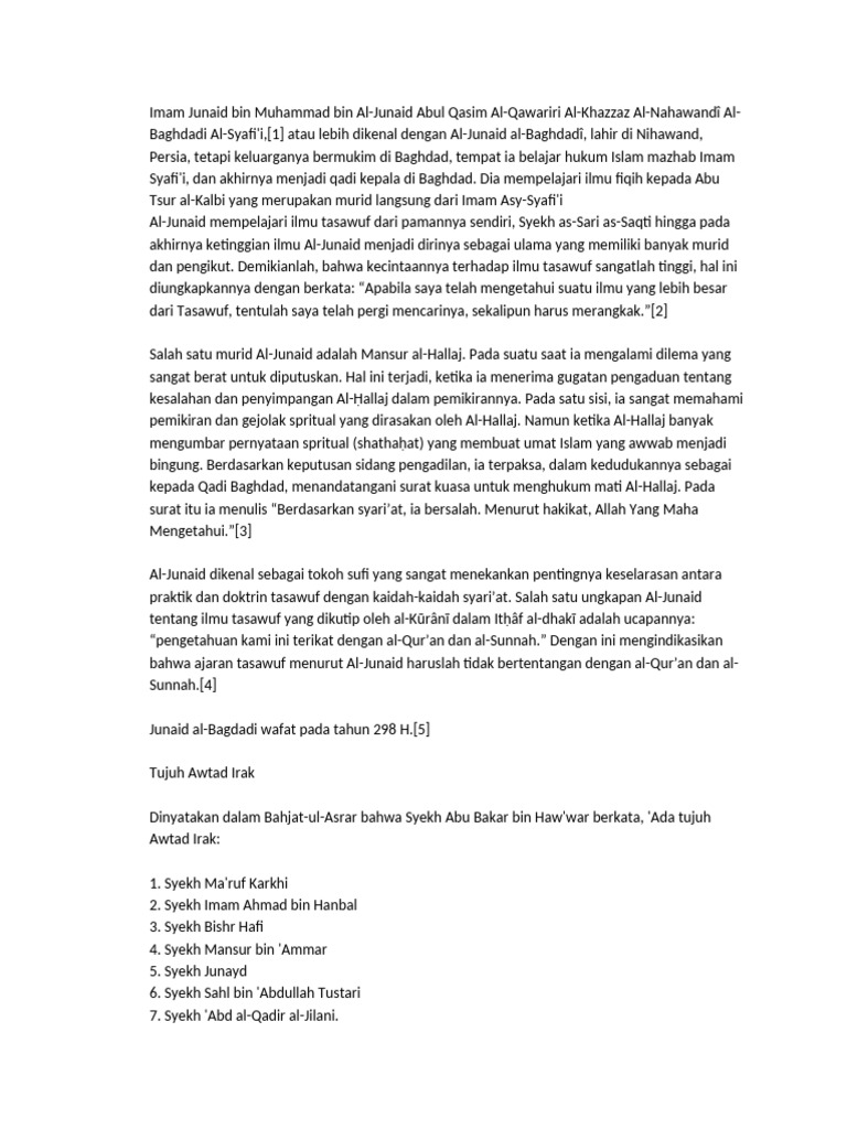 Imam Junaid bin-WPS Office | PDF