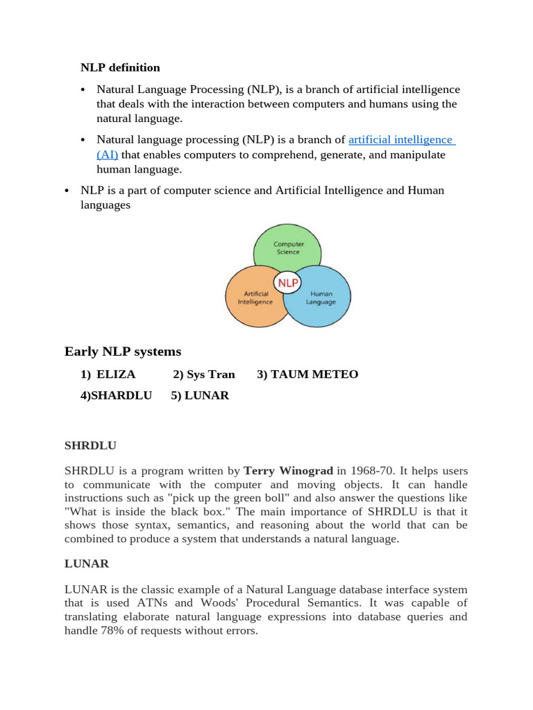NLP NOTES | PDF