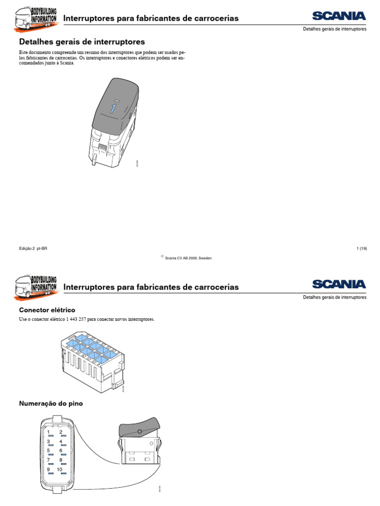 Interruptores Scania S 5 | PDF