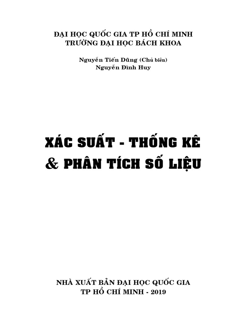 (123doc) Xac Suat Thong Ke Va Phan Tich So Lieu | PDF