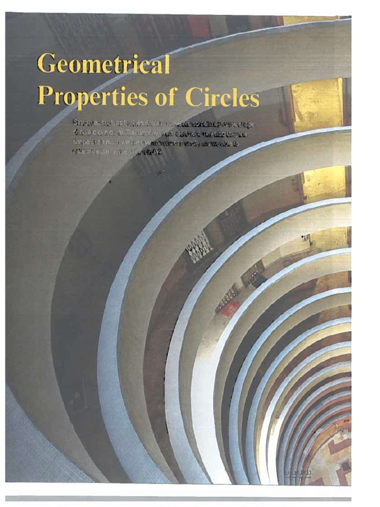 Chapter 13 - Geometrical Properties of Circles | PDF