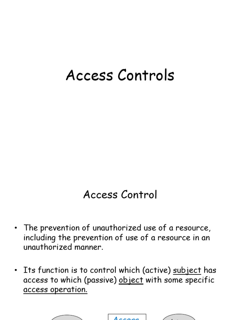 Week 8 9 Access Control Pdf