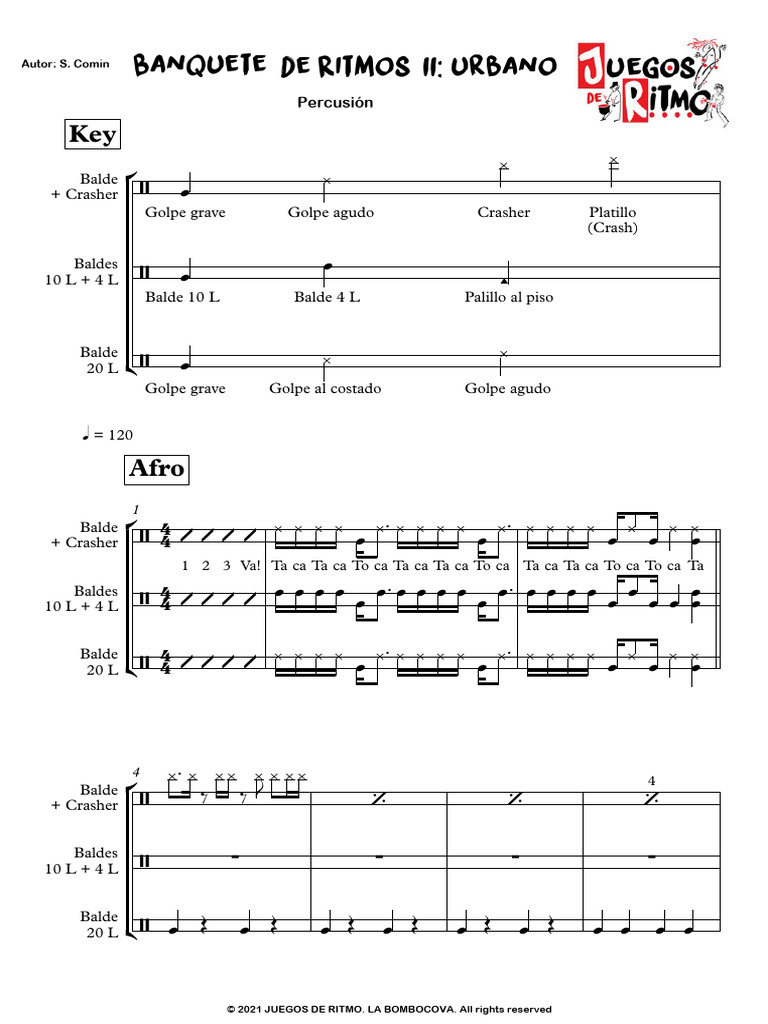 08 Banquete de Ritmos 2 Partitura Ritmica Completa | PDF