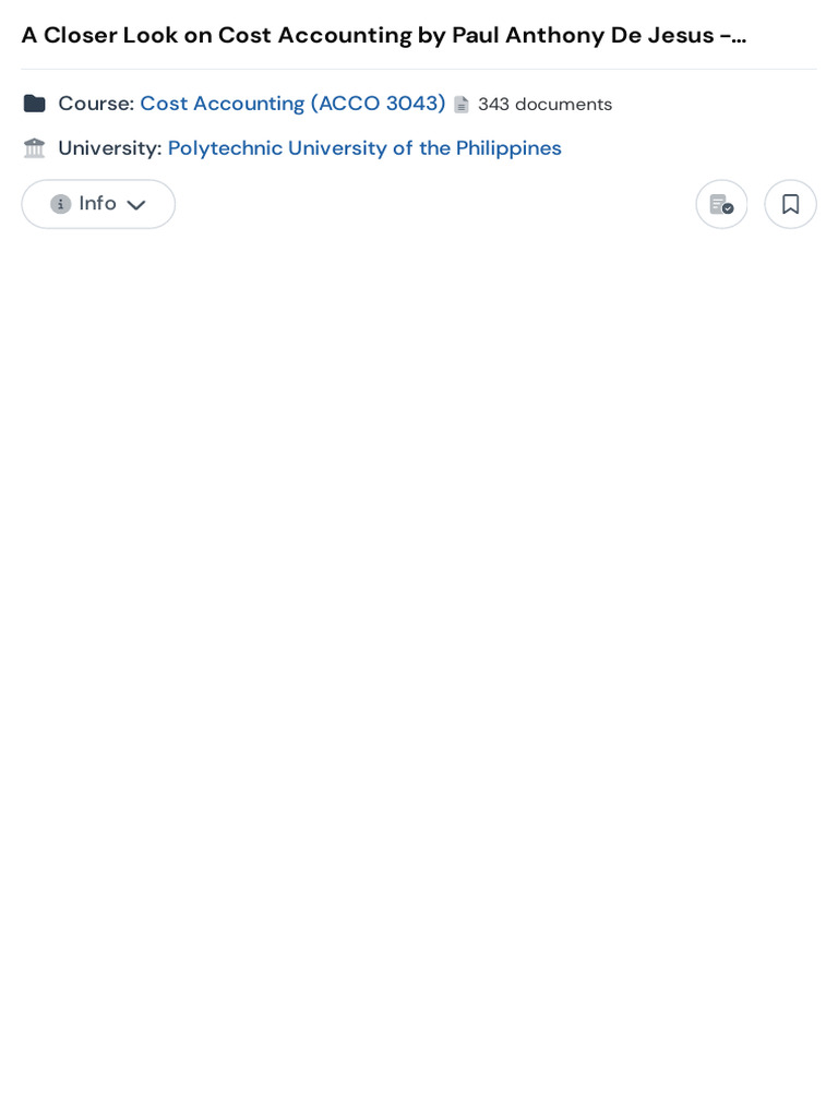 A Closer Look On Cost Accounting by Paul Anthony de Jesus Solman 2021 ... A Closer Look On Cost Accounting by Paul Anthony de Jesus Solman 2021 ...