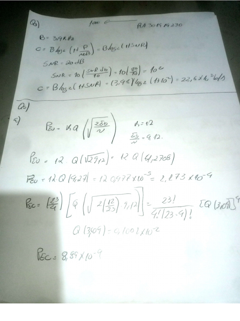 Lista Exer Telecom João Gimenes | PDF