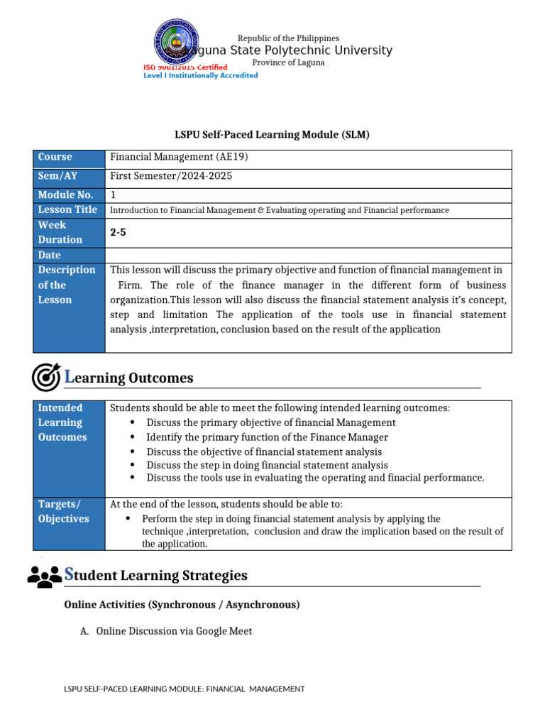 BSA - Module 1 - AE19 - Chua - 2024-2025 | PDF