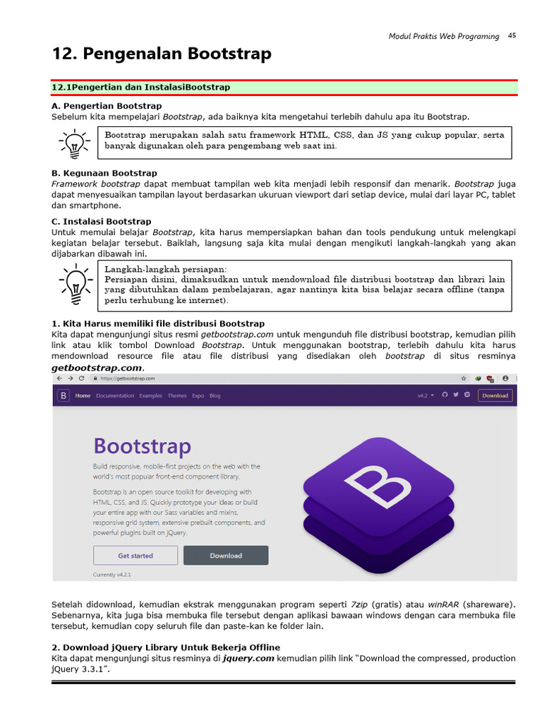 Pengenalan Bootstrap - 2019 | PDF