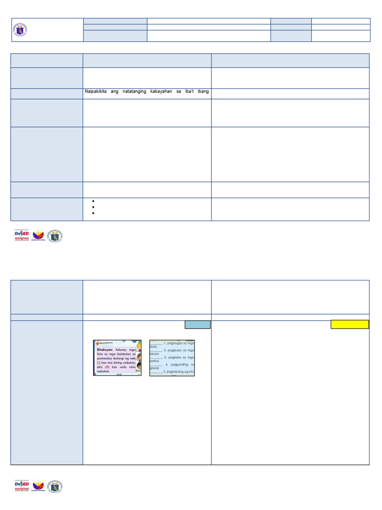 DLL MG Esp GMRC Week 2 | PDF