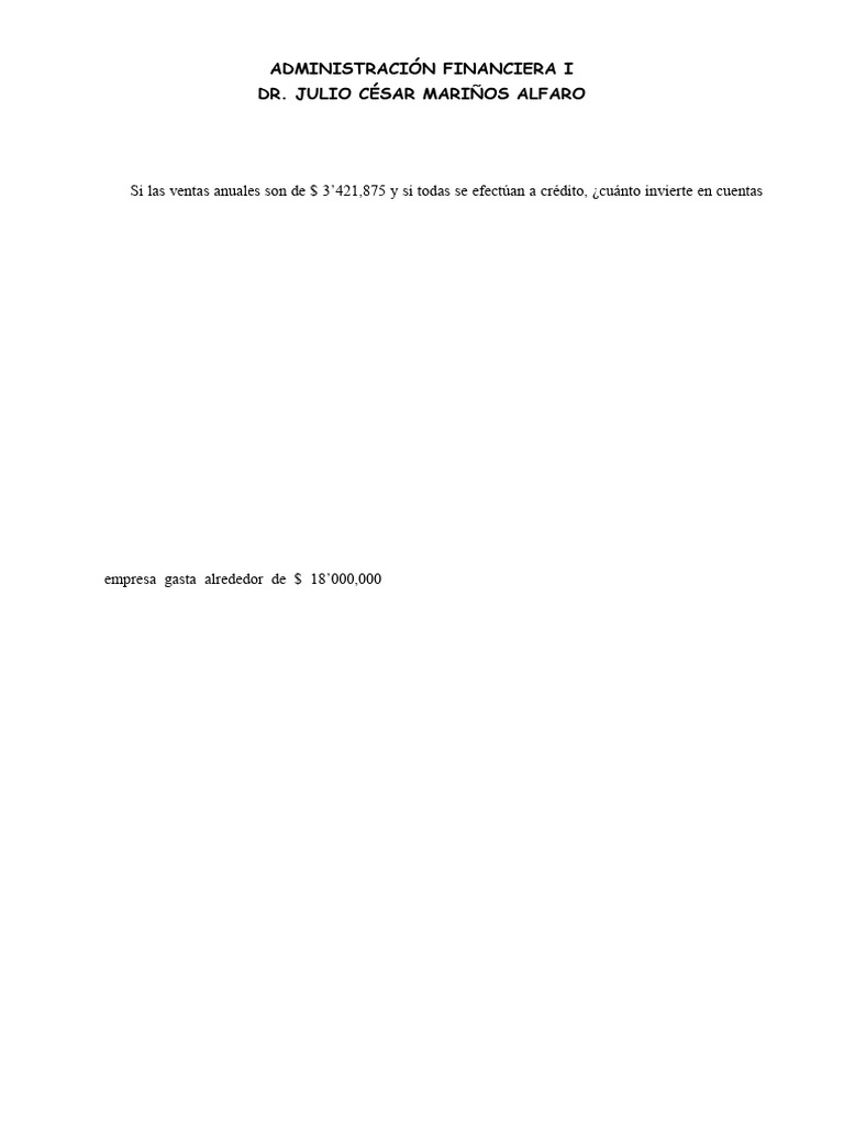 Ejercicios de Finanzas | PDF