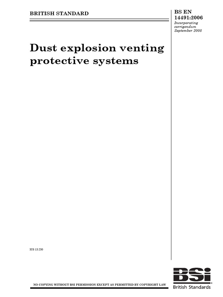 Dust Explosion Venting Protective System | PDF