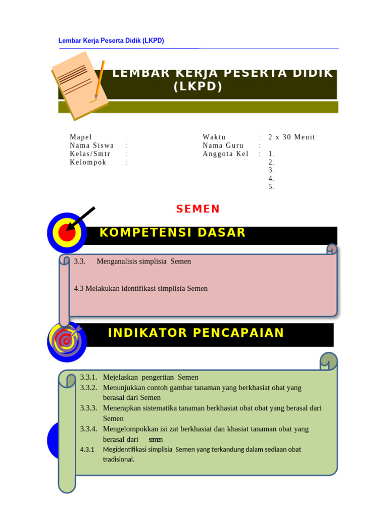 LKPD 3 Semen Jawaban | PDF