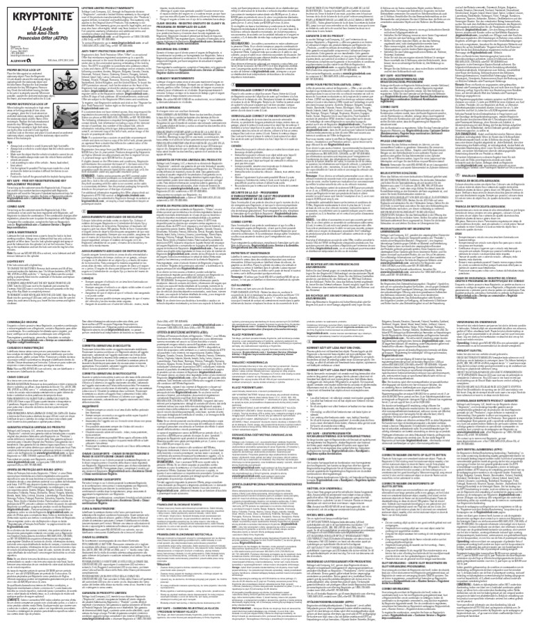 Kryptonite U-lock | PDF