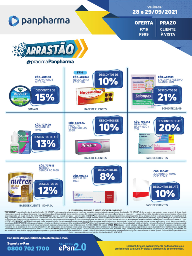 Oferta BOX Arrastao Panpharma - 28 e 29 de Setembro | PDF