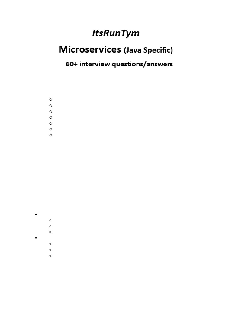 Microservices Interview | PDF