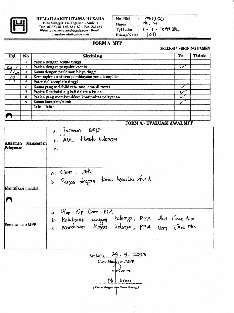 Form A Dan B MPP | PDF