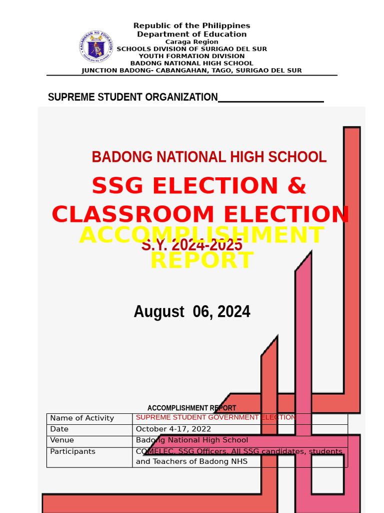 Accomplishment-Report 2024-2025 | PDF