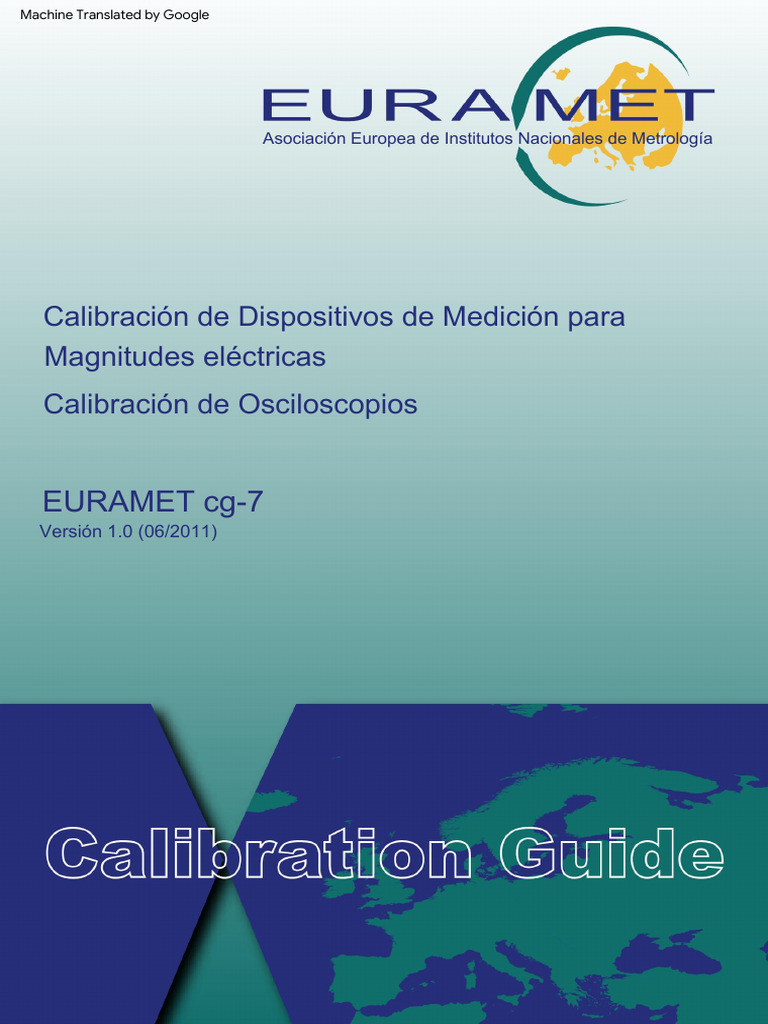 EURAMET - cg-7 - V - 1.0 - Calibration - of - Oscilloscopes Español | PDF