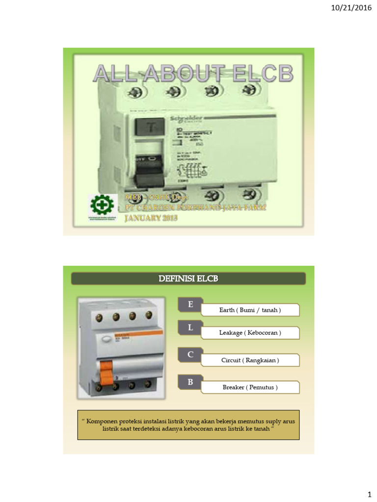 20 - All About Elcb | PDF