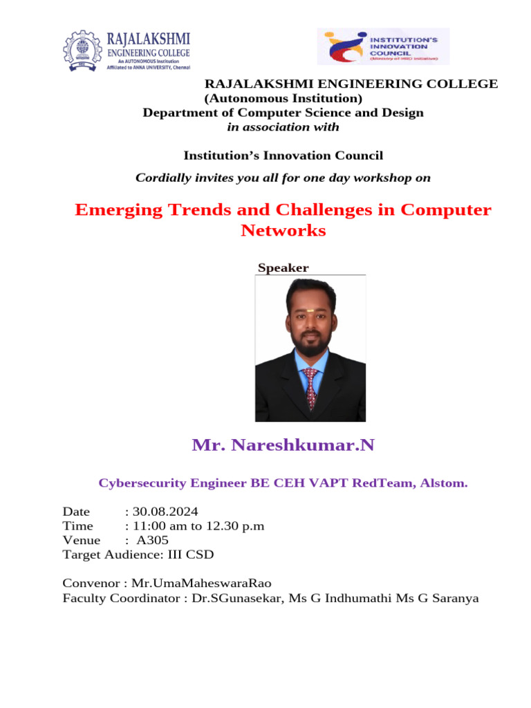 Workshop Request Flyer Naresh | PDF