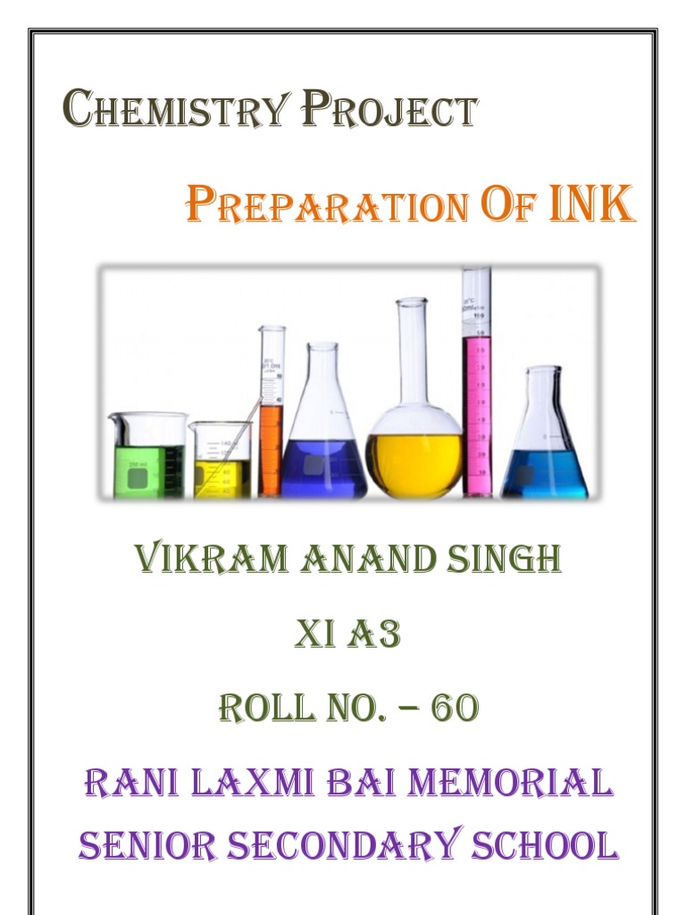 Chemistry Project | PDF | Ink | Art Materials