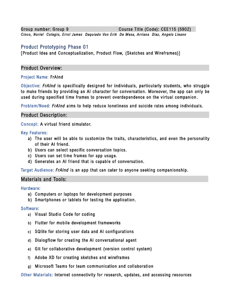 CEE115 Product Prototyping Phase Completed | PDF