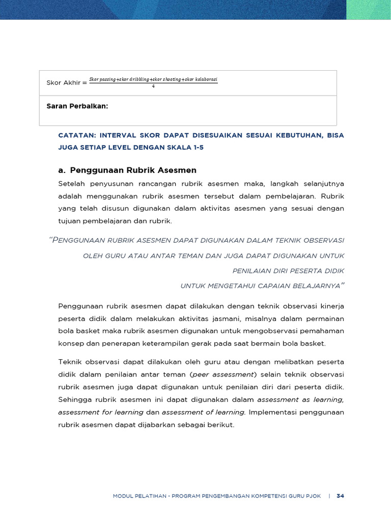 Contoh Asesmen Otentik | PDF