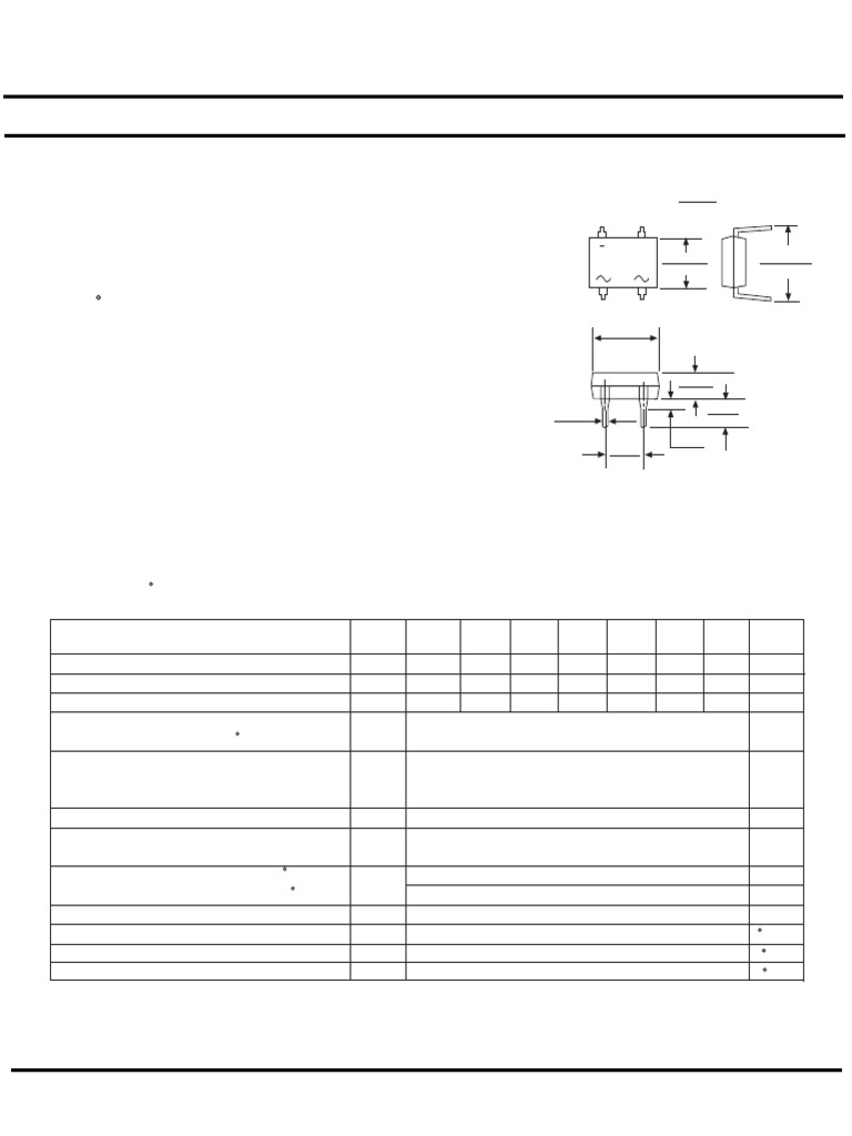 Datasheet DF05-DF10 DB104 | PDF