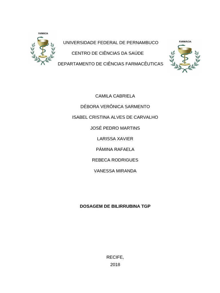 Dosagem de Marcador Hepatico ALT-TGP | PDF