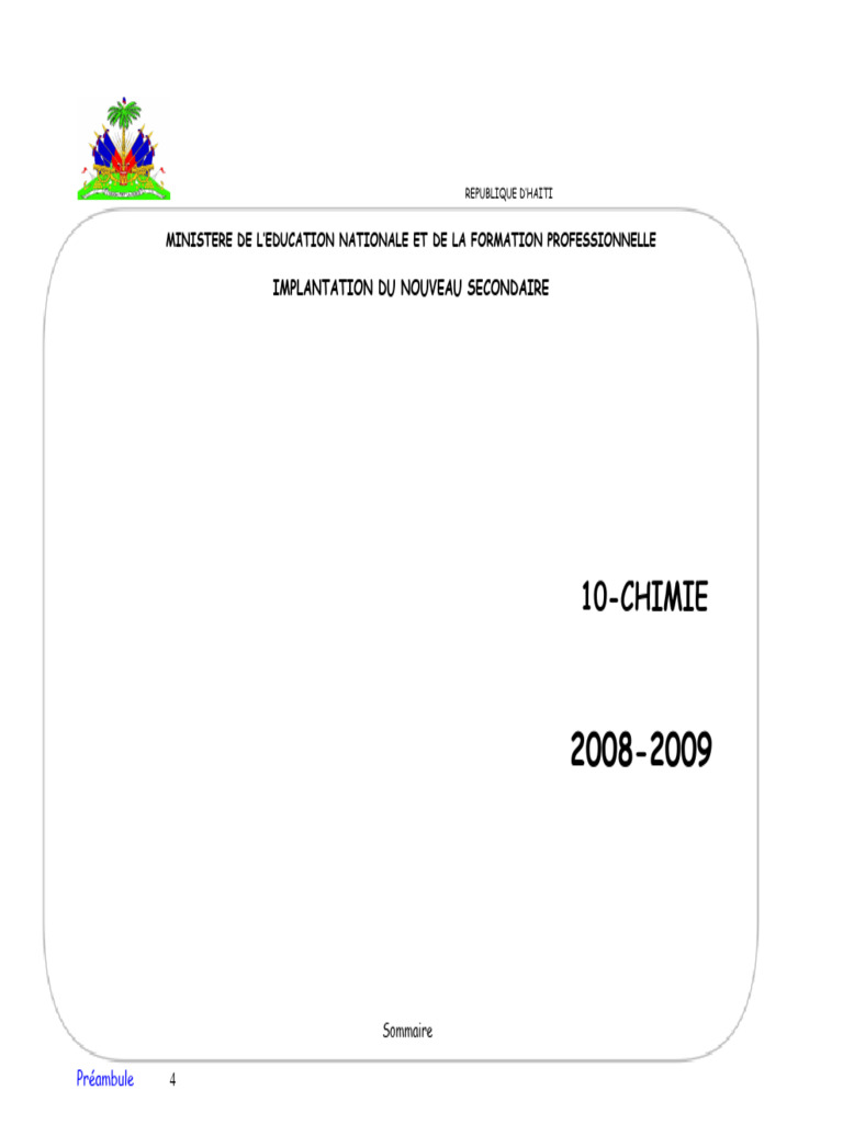 2015 Chemistry Secondary School Curriculum Year 2 | PDF