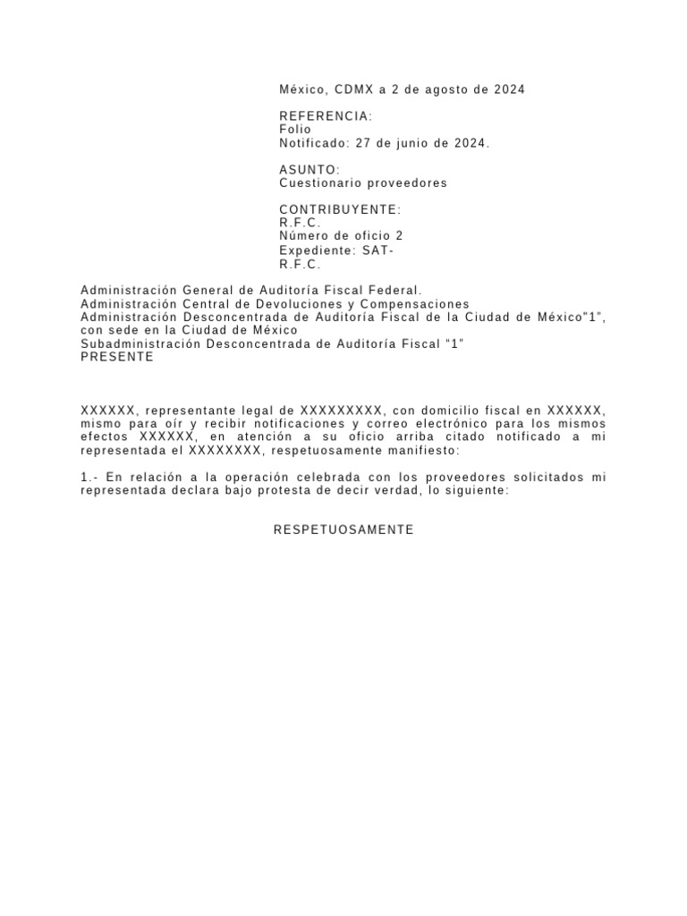 5b) Escrito Libre Proveedores | PDF