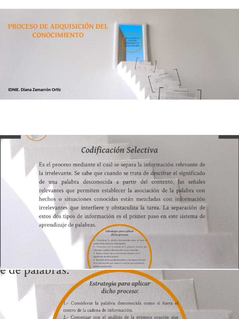 Proceso de Adquisición Del Conocimiento | PDF