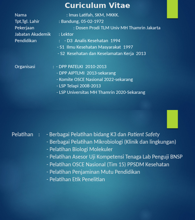 02 CV Imas Latifah | PDF