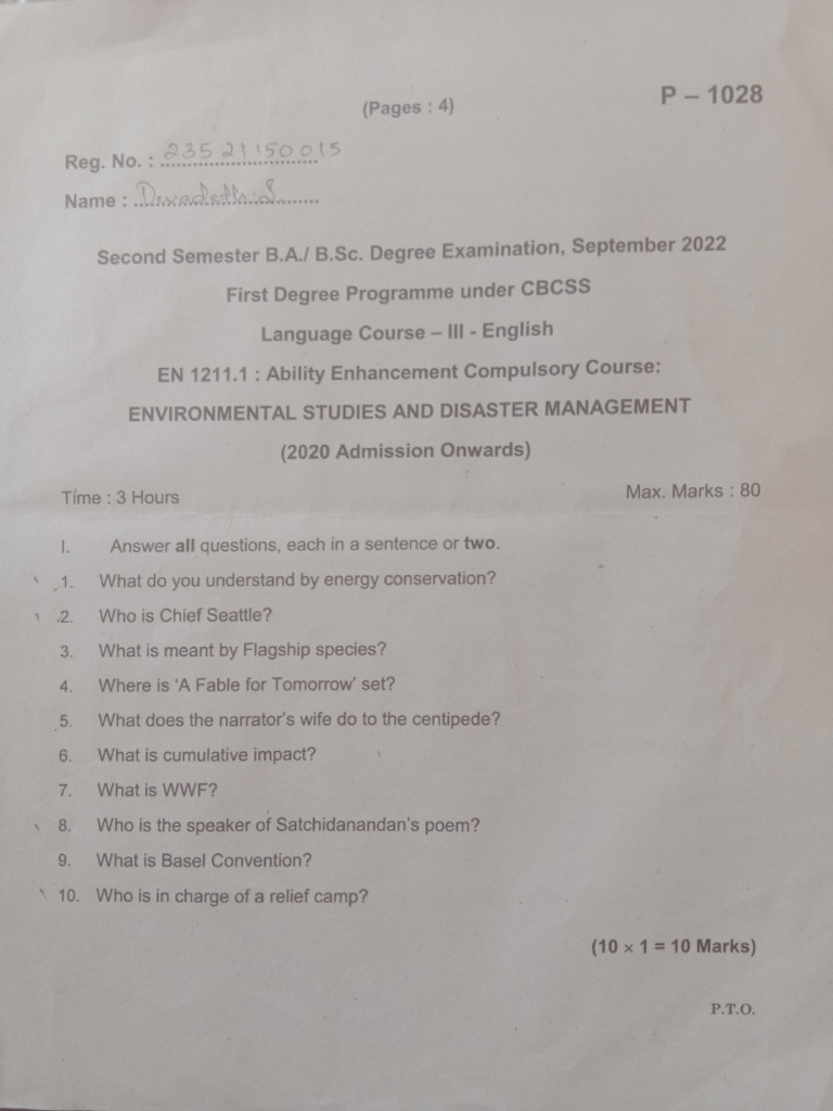 Uqp S2 2022 Evs | PDF