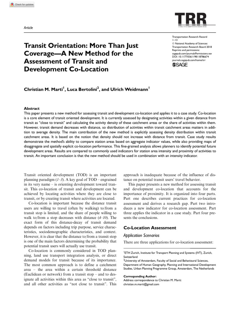 Transit Oritation | PDF