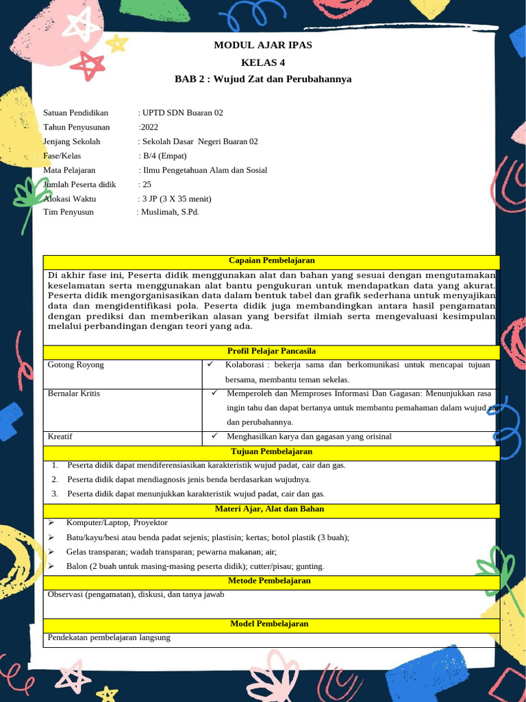 Modul Ajar Ipas Kls 4 Bab 2 | PDF