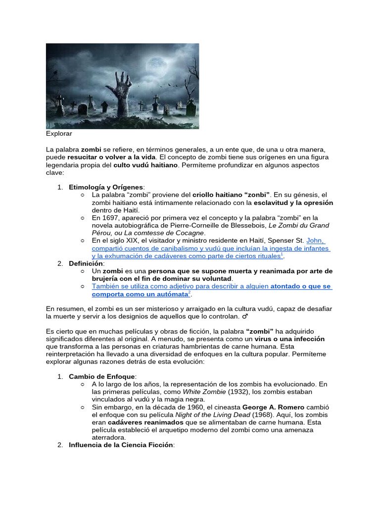 ¿Que Es Un Zombie? | PDF