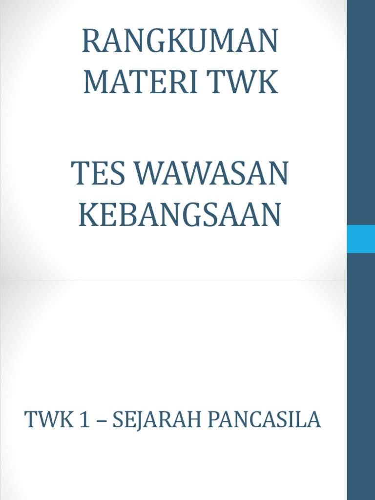 TWK Lengkap | PDF