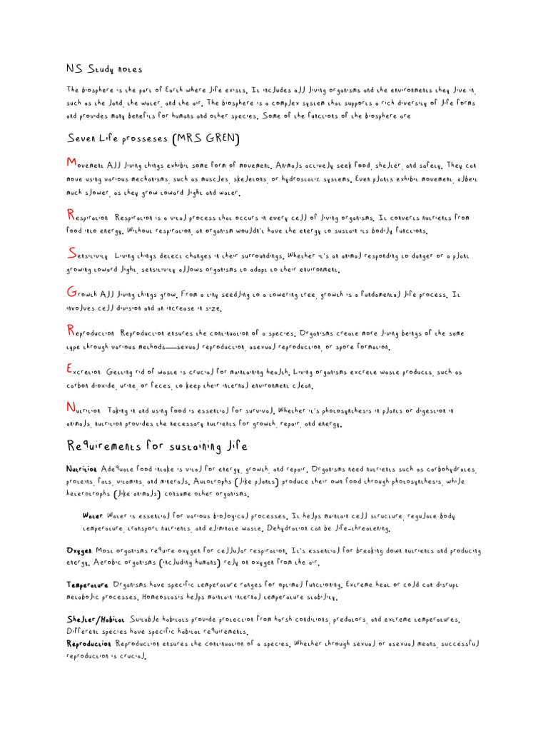 NS Study Notes | PDF