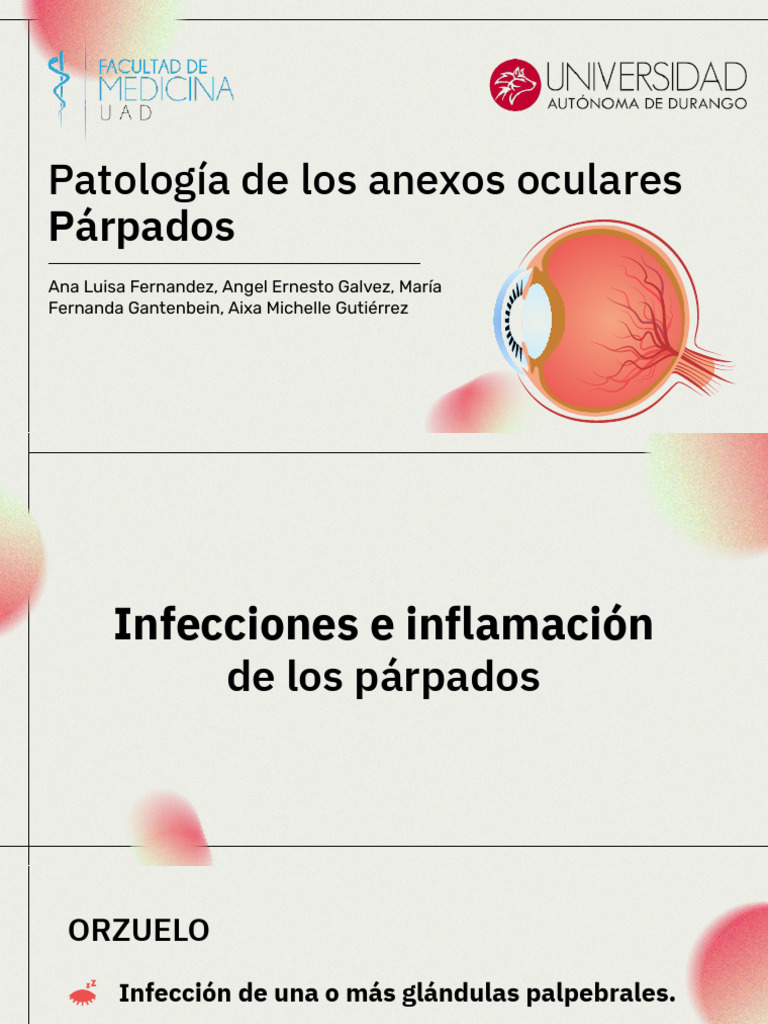 Patología de Los Anexos Oculares Párpados | PDF