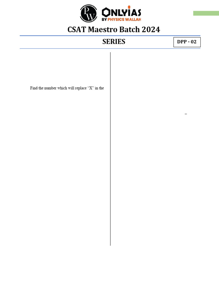 CSAT 02 - DPP (English) | PDF