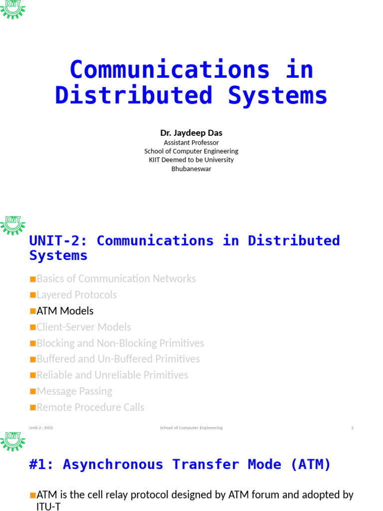 L06 Asynchronous Transfer Mode Atm Dos Jaydeepdas Pdf