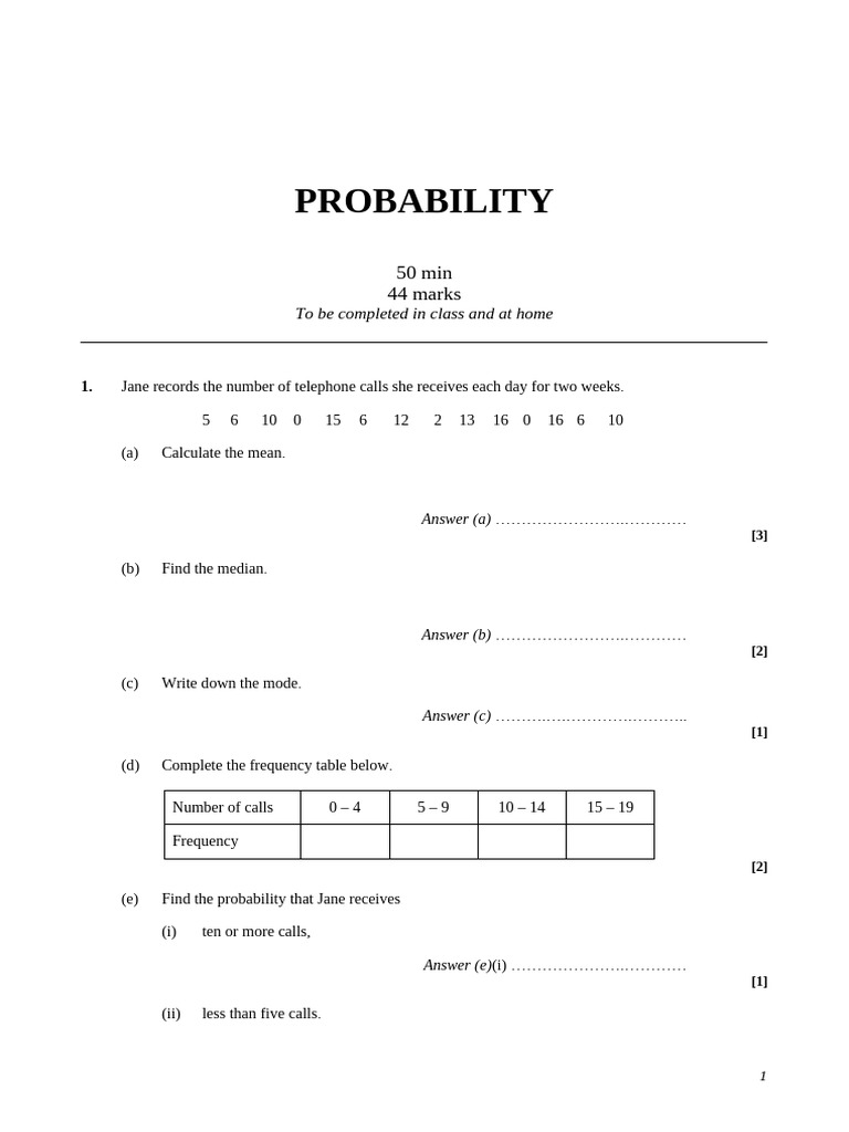 Probability | PDF