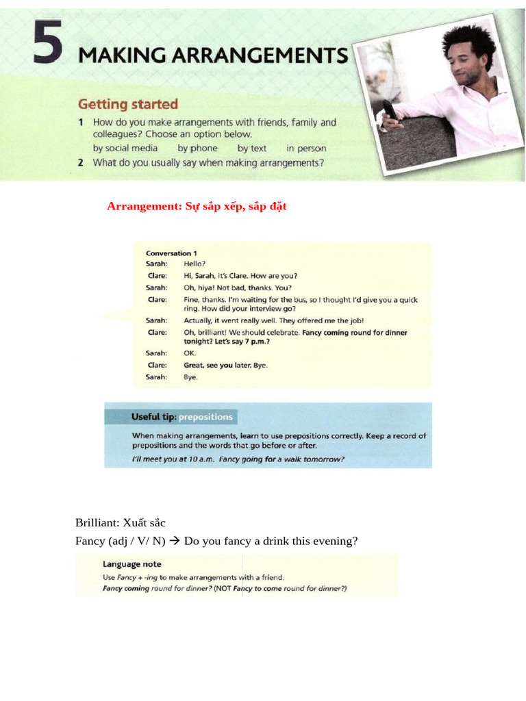 B7 Making Arrangement | PDF