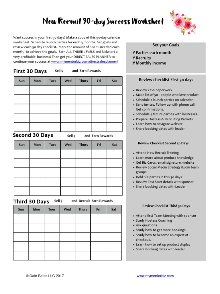 90 Day Handout | PDF