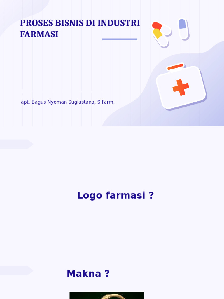 Proses Bisnis Di Industri Farmasi-1 | PDF