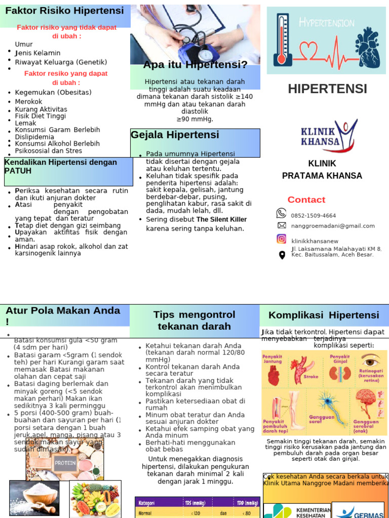 Leaflet Hipertensi | PDF
